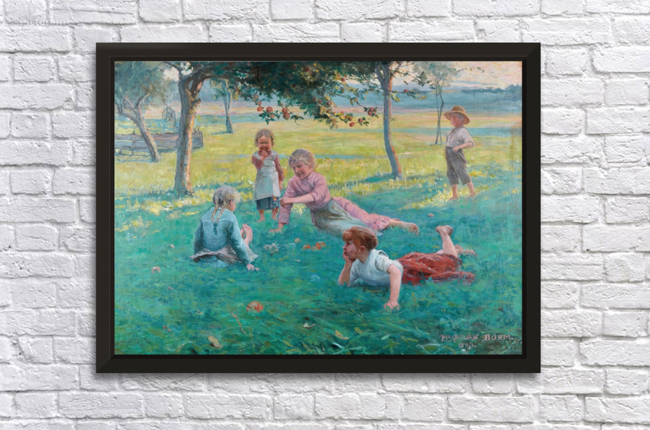 Children Laying in the Grass [1890] by Max Bohm [1868–1923] par ...