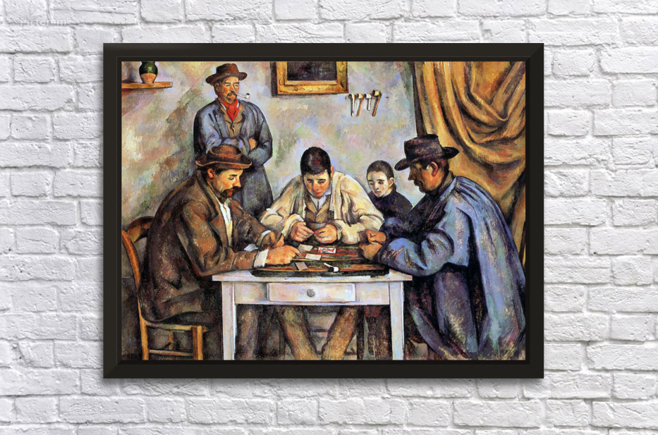 Paul Cezanne - The Card Players by Wirla Wall Art