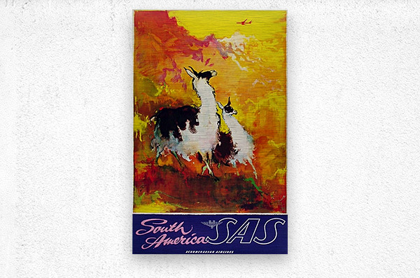 Scandinavian Airlines South America by SAS original advertising poster ...