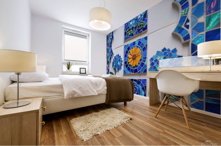 Luminous Devotion: Iridescent Ammolite Mosaic Flower Reliefs in Ecclesiastical Stained Glass — A ...