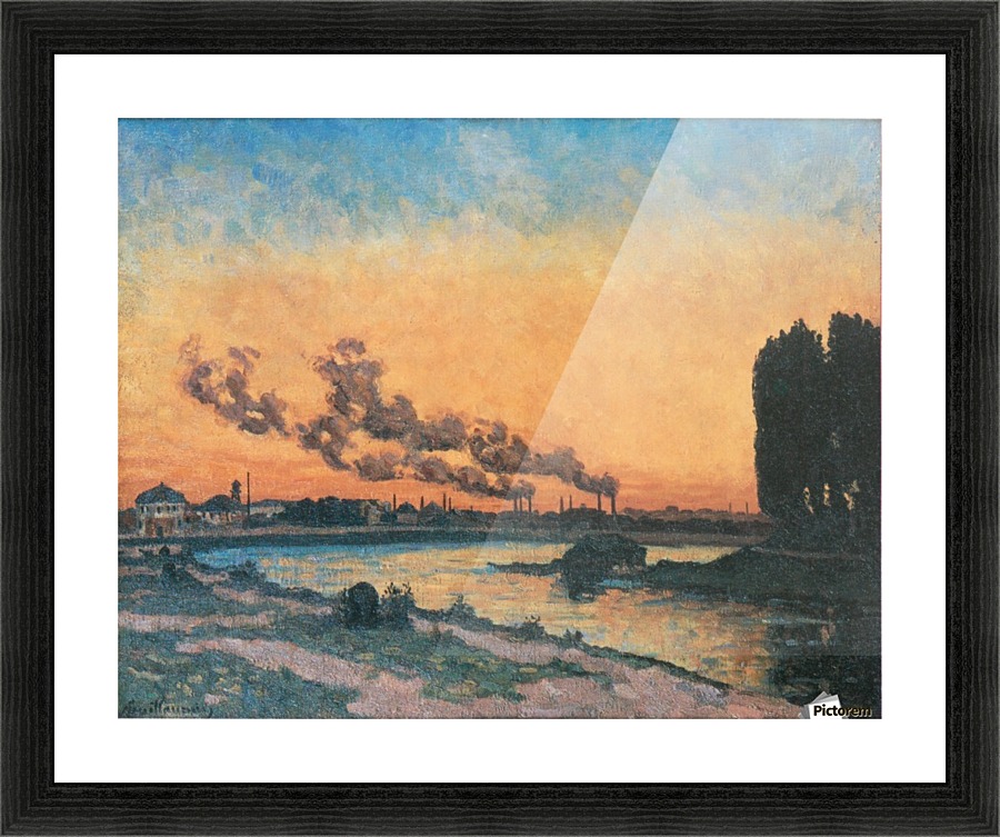 Soleil couchant a Ivry by Armand Guillaumin Wall Art