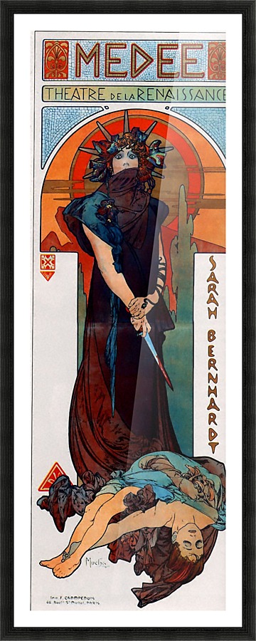 Medea by Alphonse Mucha by VINTAGE POSTER Wall Art