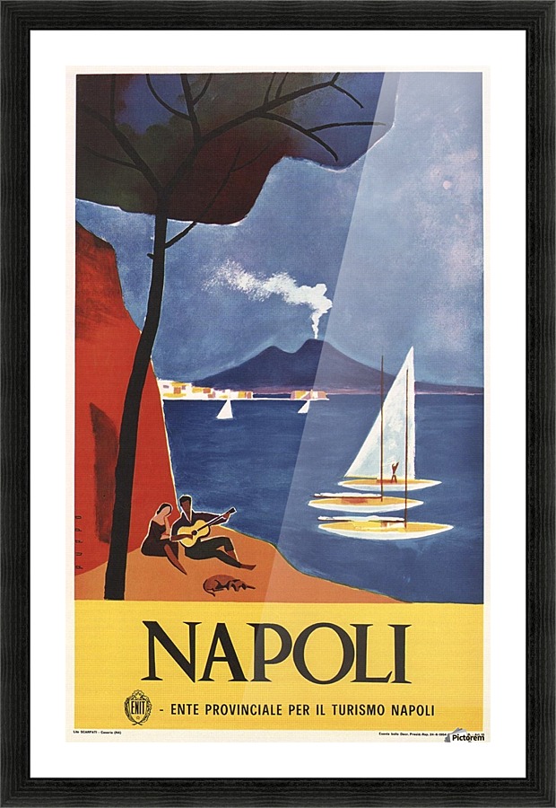 Napoli vintage Italian poster - VINTAGE POSTER