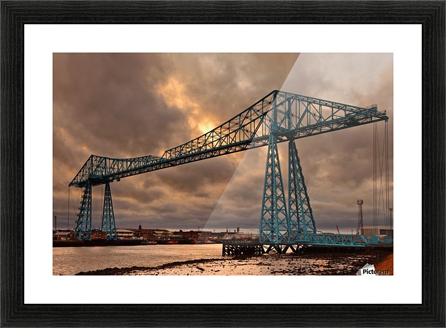Tees Transporter Bridge At Sunset; Middlesbrough, Teesside, England by ...