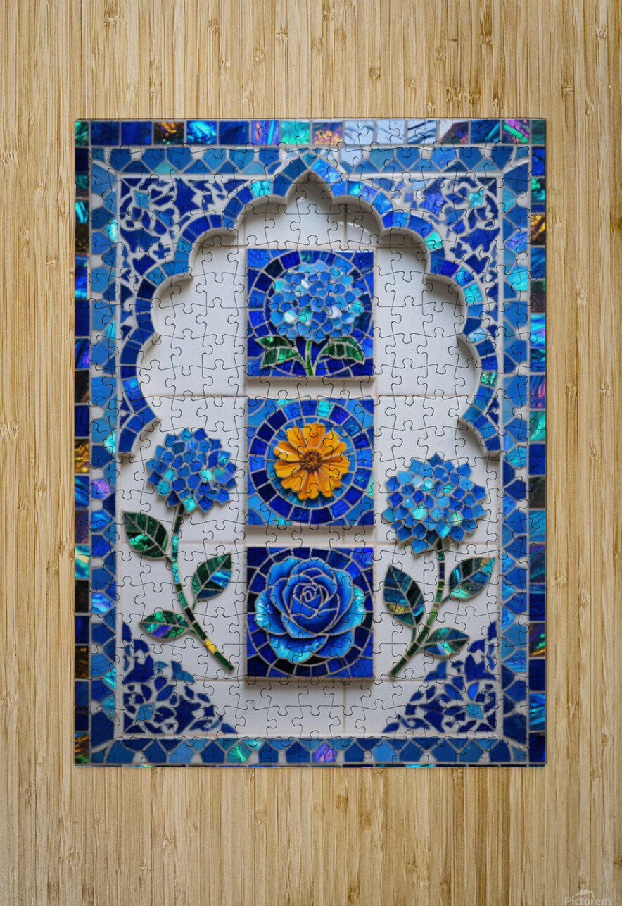 Luminous Devotion: Iridescent Ammolite Mosaic Flower Reliefs in Ecclesiastical Stained Glass — A ...