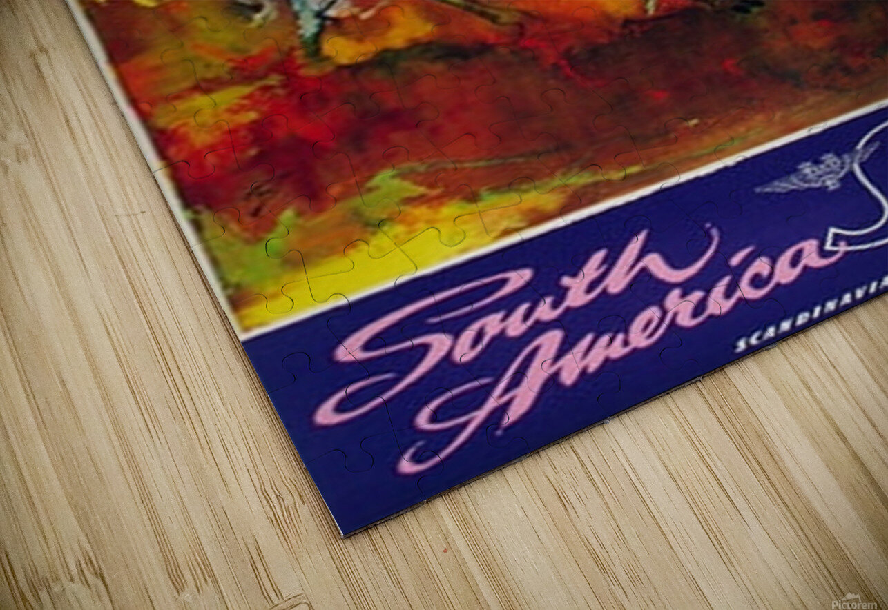 Scandinavian Airlines South America by SAS original advertising poster ...