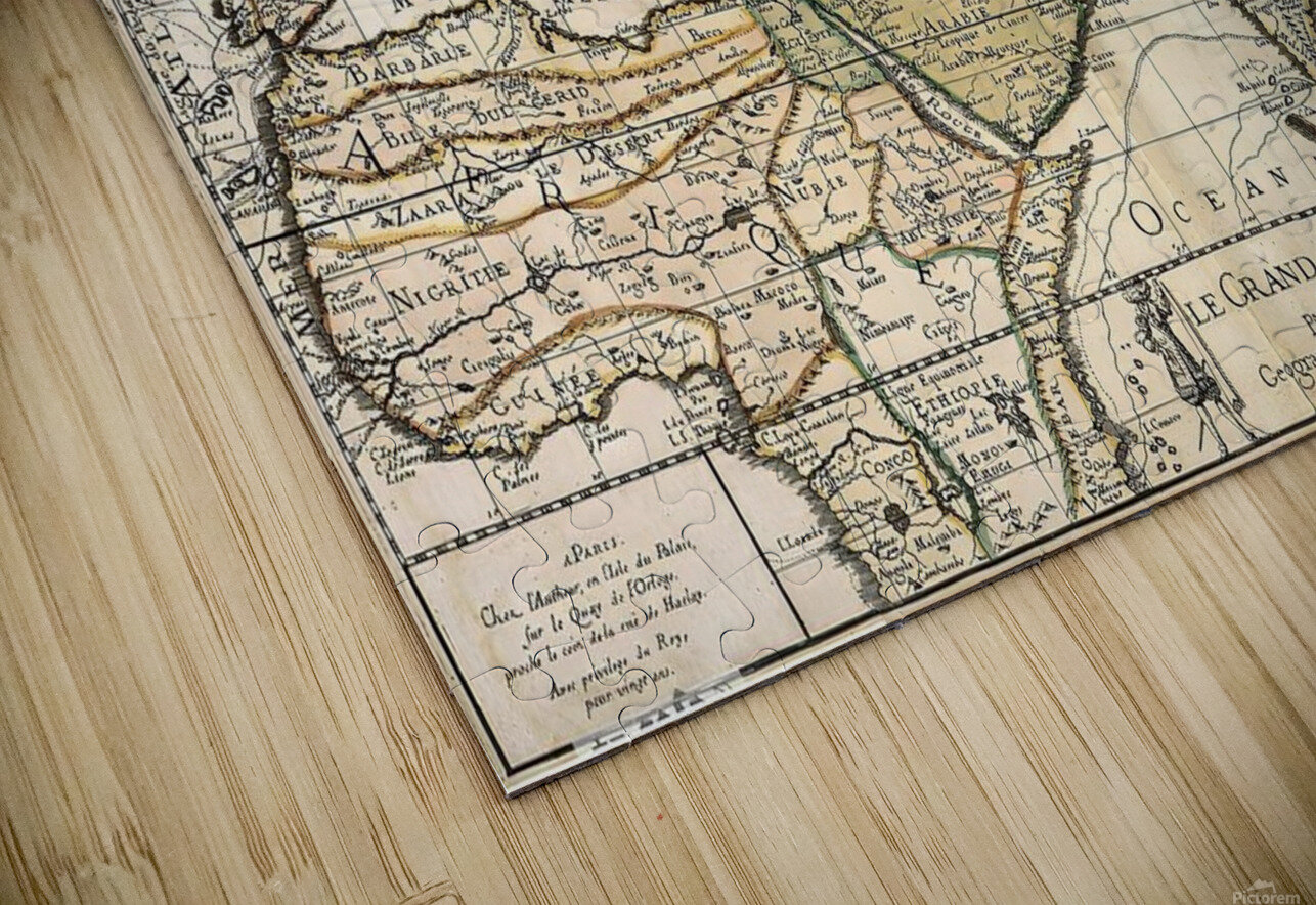 tartaria empire vintage world map by Danendart Wall Art