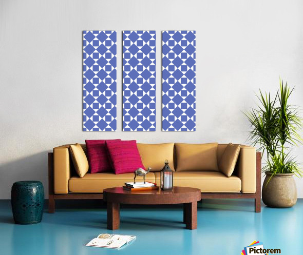 Royal Blue Squares And Diamonds Pattern par rizu_designs