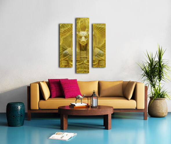 Anubis: The Gilded Soul Guide by Sumer Paintings Wall Art