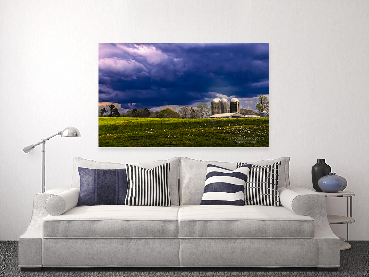 North Carolina Farm Storm by Norma Brandsberg Photography Wall Art