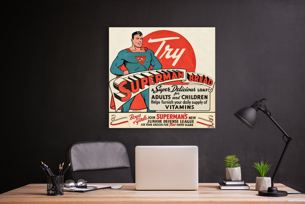 1941 Superman Bread by Row One Brand Wall Art