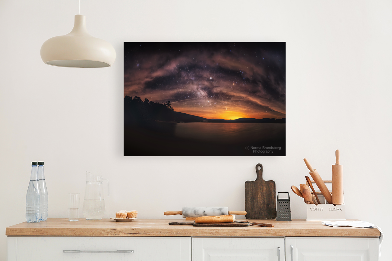 Lake Moomaw Milky Way by Norma Brandsberg Photography Wall Art