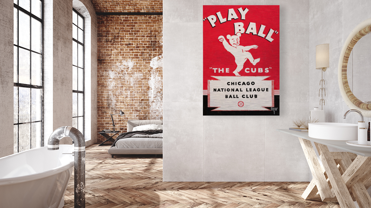 1934 Chicago Cubs Play Ball Print by Row One Brand Wall Art