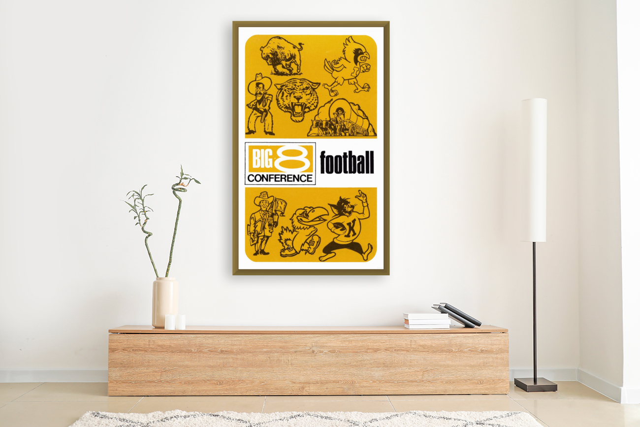 1969 Big 8 Conference Football Poster by Row One Brand Wall Art