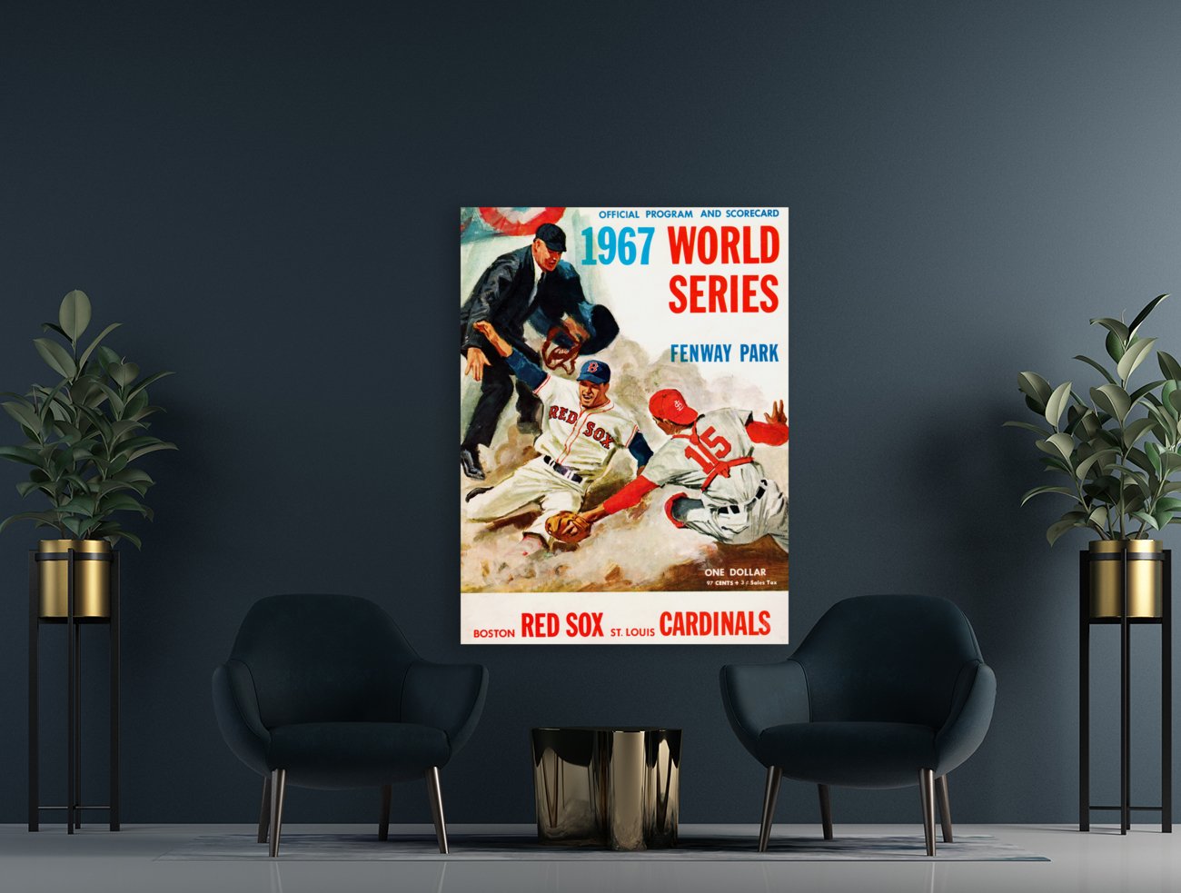 1967 World Series Program Cover Art Print by Row One Brand Wall Art