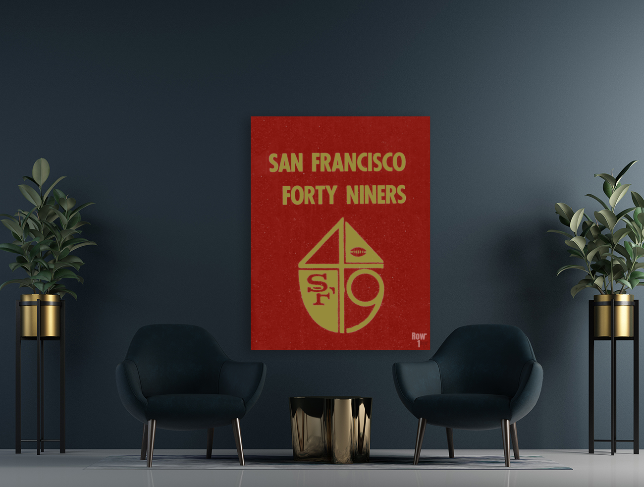 1967 San Francisco 49ers Art by Row One Brand Wall Art