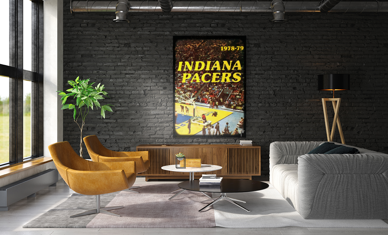 1979 Indiana Pacers Viewfinder Slide Art by Row One Brand Wall Art