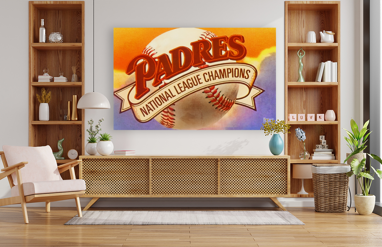 1985 San Diego Padres Art by Row One Brand Wall Art