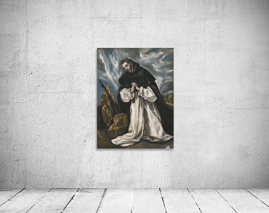Saint Dominic in prayer by El Greco Wall Art