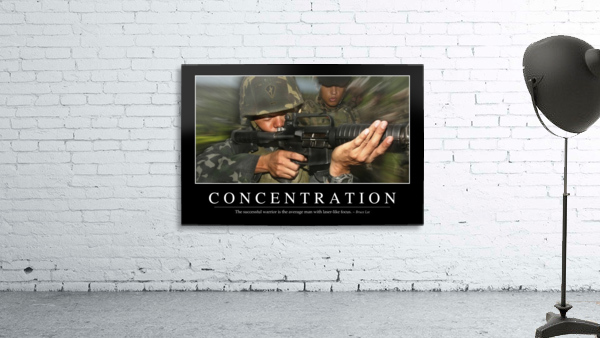 Concentration: Inspirational Quote and Motivational Poster by ...