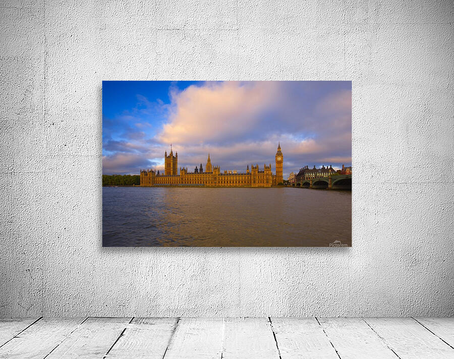 LON 036 Parliament Buildings and Big Ben by Michael Walsh Wall Art