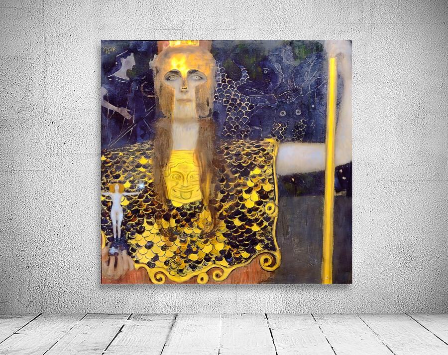 Gustav Klimt - Pallas Athena . 1898 by Vivanne Wall Art