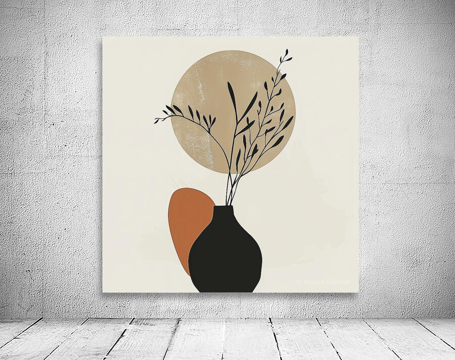 Minimal Botanical Still Life by Abstract Rebellion Wall Art
