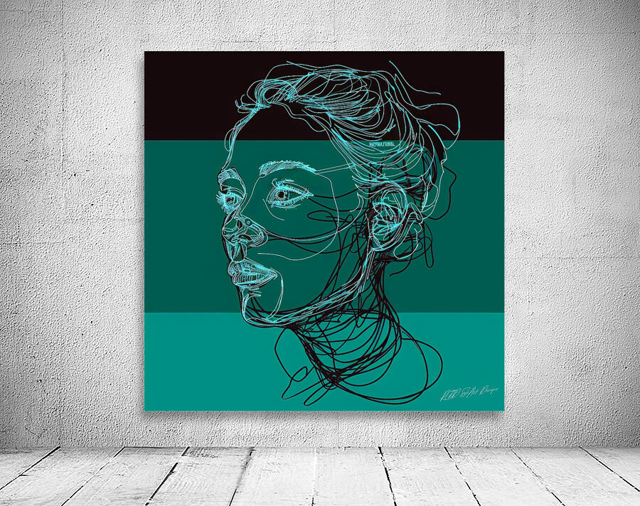 Tri Color Profile by SykArt Designs Wall Art