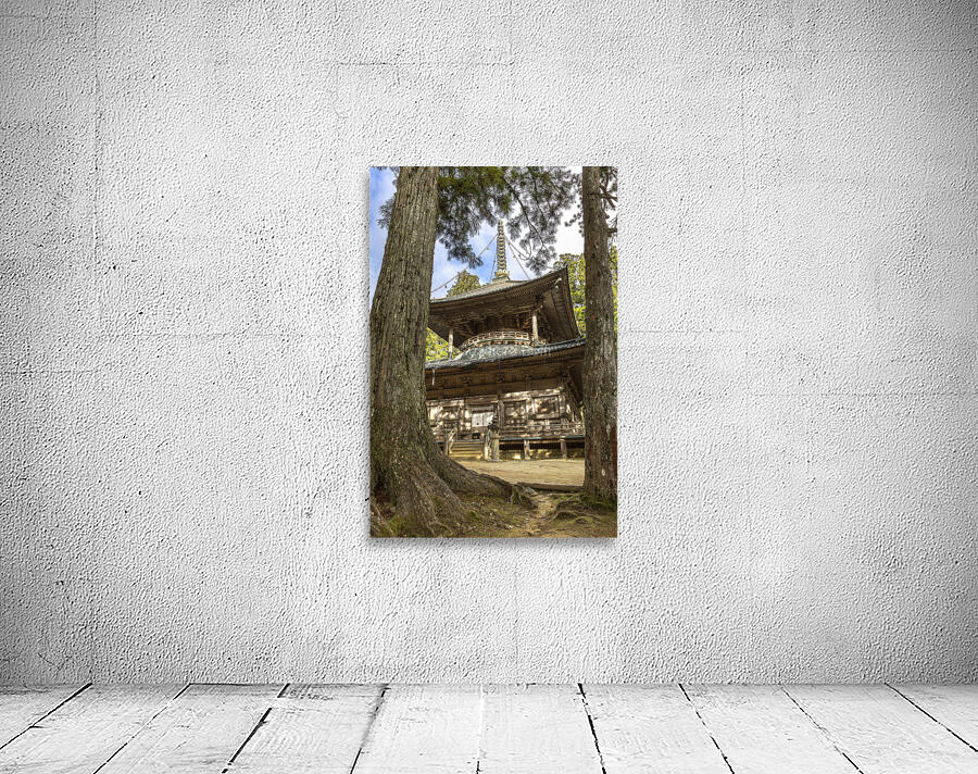 ancient temple in the Danjo Garan complex by Gualtiero Boffi Wall Art