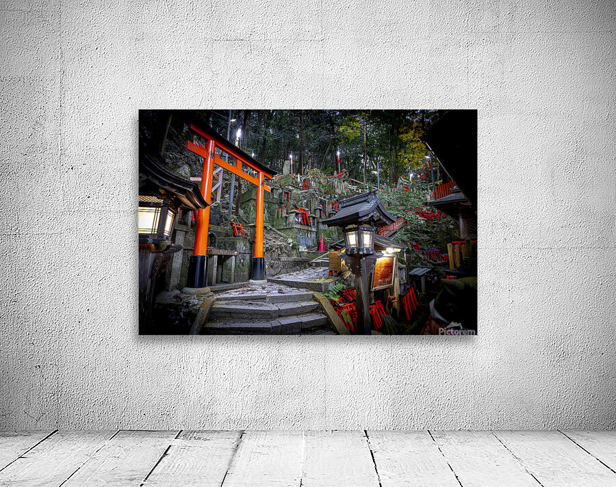 detail in the fushimi inari temple by Gualtiero Boffi Wall Art