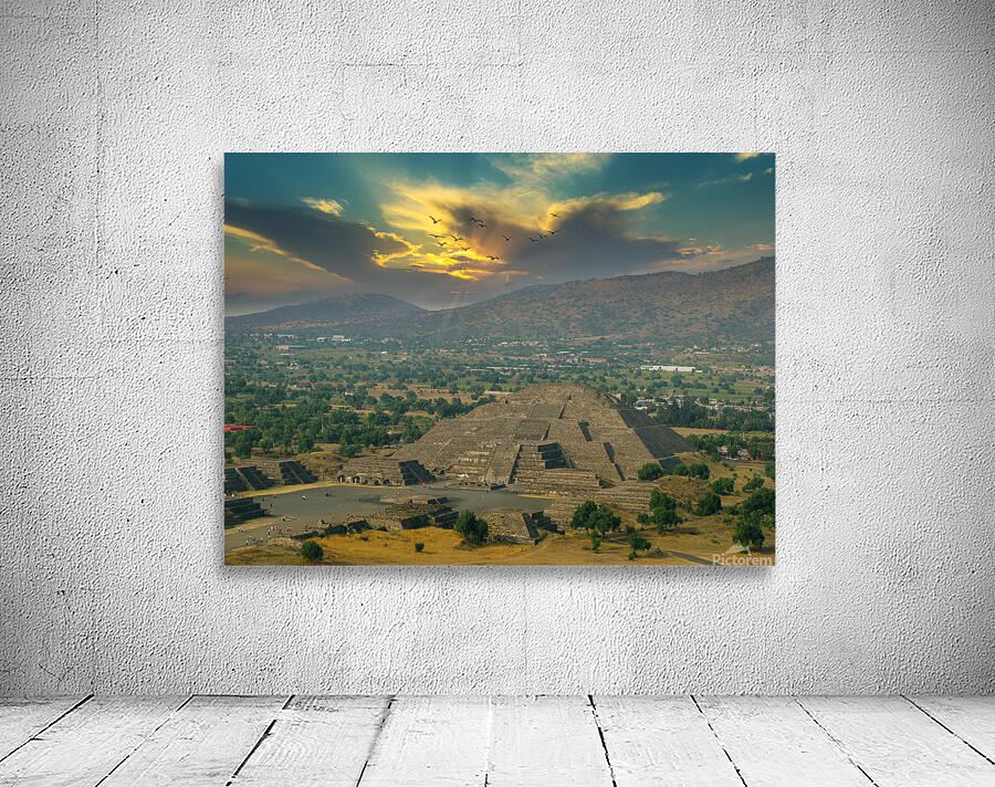 Moon Pyramid by Ehtiram Mammadov Wall Art