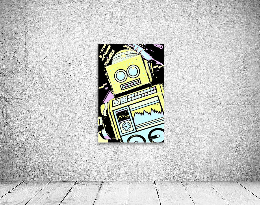Bionic comic bot by Jorgo Wall Art