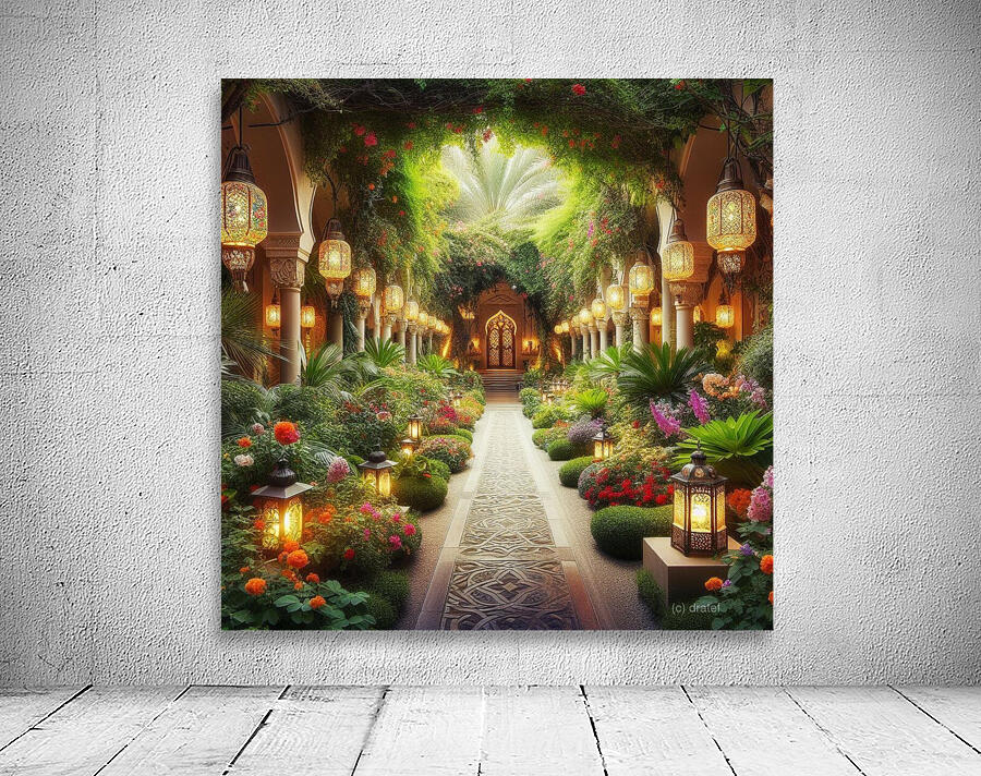 Islamic Garden Pathway by dratef Wall Art