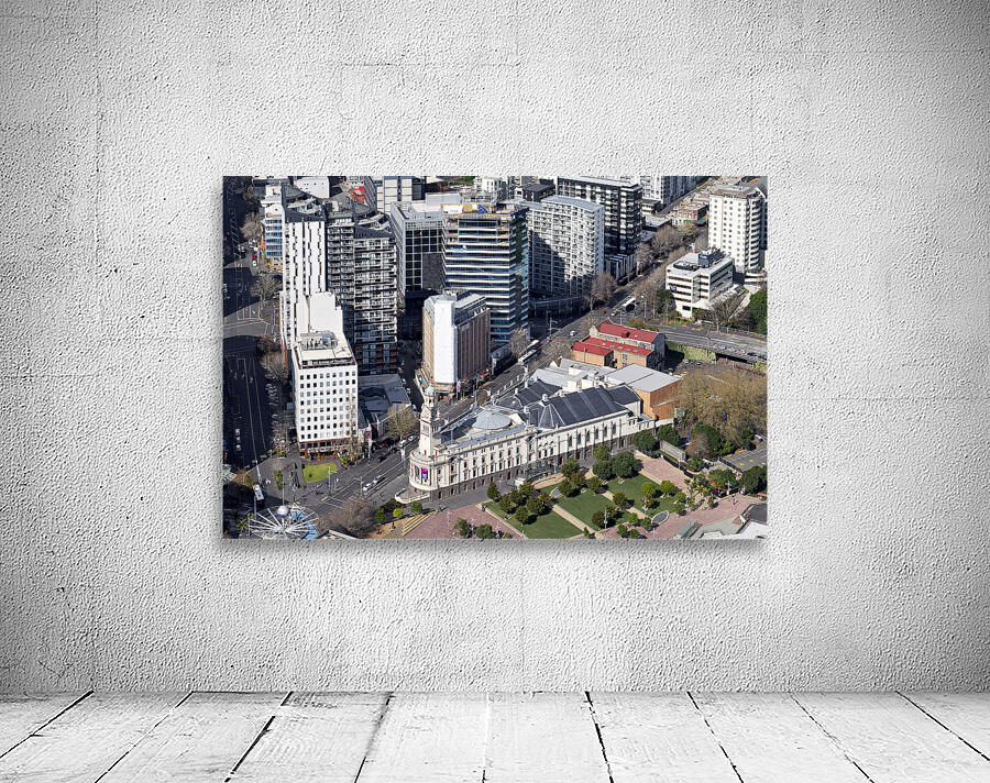Auckland. New Zealand. Aerial view of the city and Aotea Square by ...