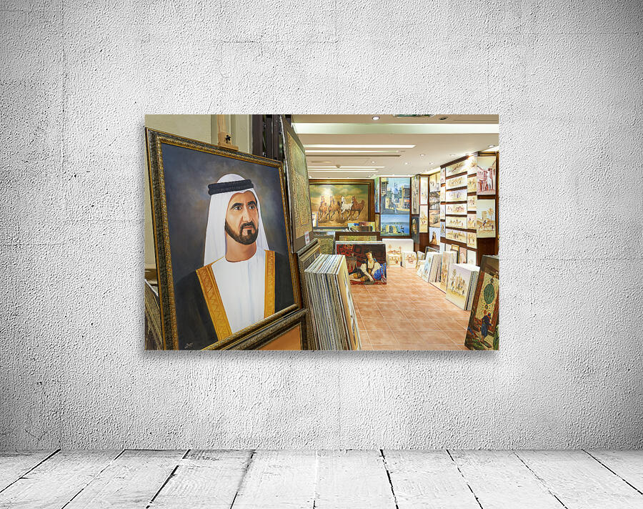 Dubai. UAE. Portrait of the Sheikh Maktoum bin Rashid Al Maktoum by ...