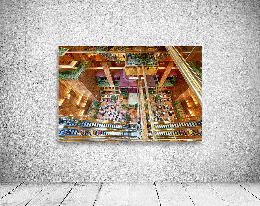 New York. Manhattan. United States. The Trump Tower Atrium by Marco ...