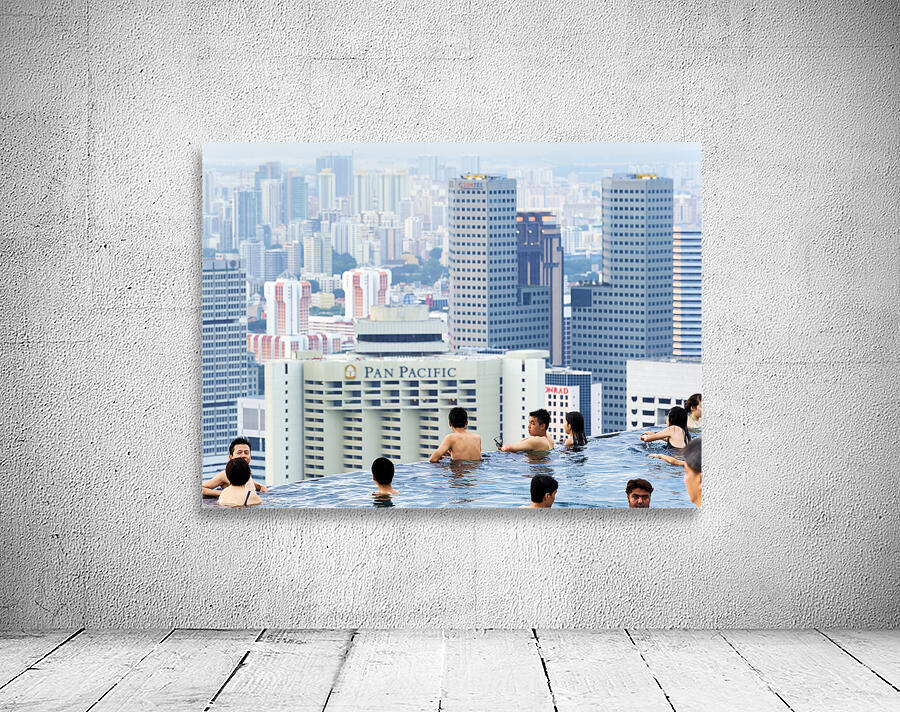 Singapore. The Infinity Pool at Marina Bay Sands Hotel by Marco Brivio ...