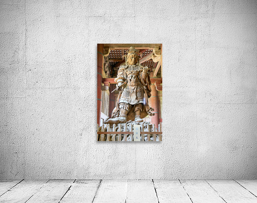 Japan. Nara. Todai-ji temple. Koumoku Ten Statue by Marco Brivio Wall Art