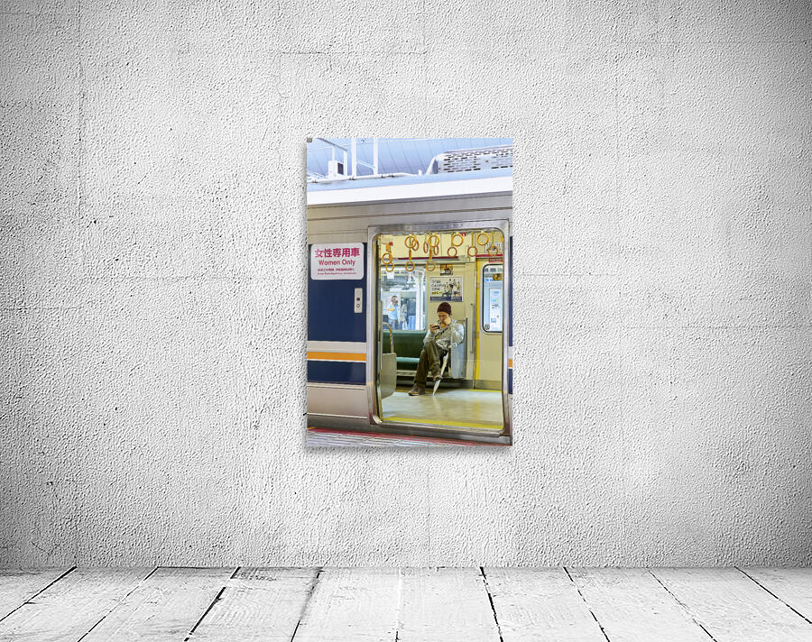 Japan. Kyoto. Train cart for women only by Marco Brivio Wall Art