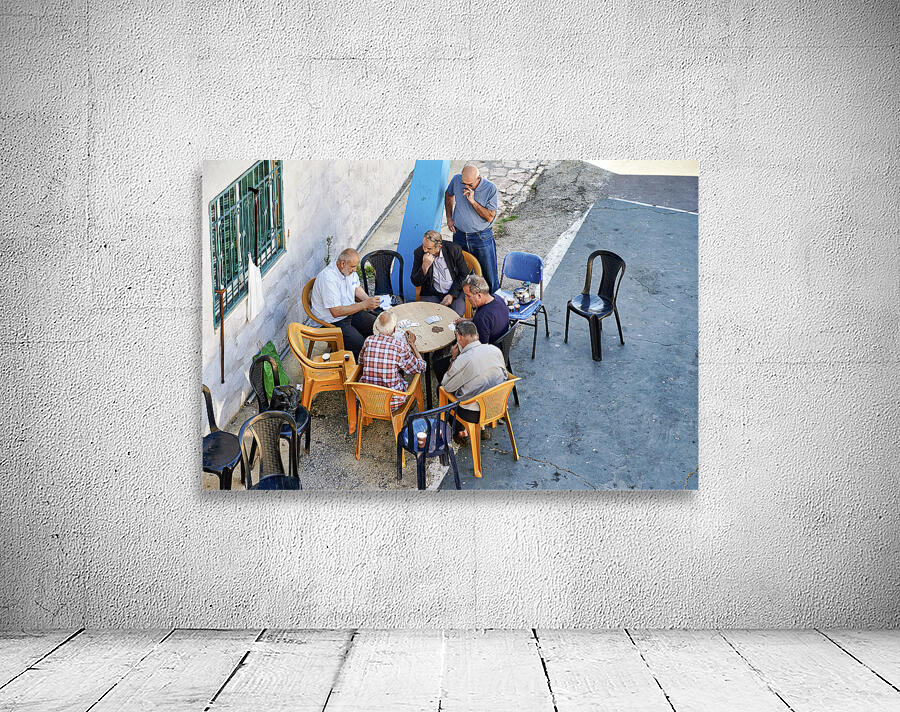 Jerusalem Israel. Elderly people playing cards by Marco Brivio Wall Art