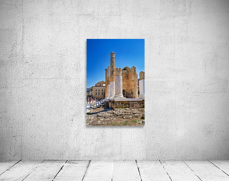 Athens Greece.The Hadrians Library by Marco Brivio Wall Art