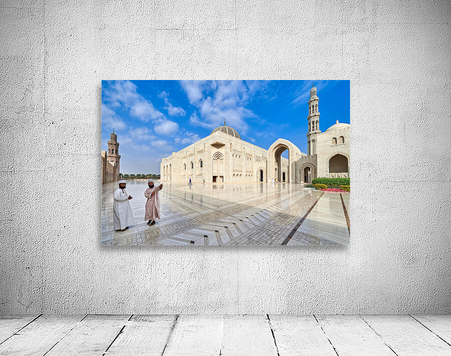 Oman. Muscat. Sultan Qaboos Grand Mosque by Marco Brivio Wall Art