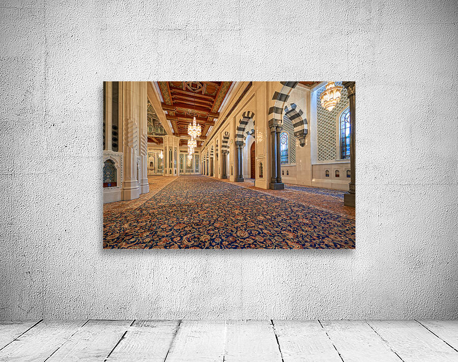 Oman. Muscat. Sultan Qaboos Grand Mosque by Marco Brivio Wall Art