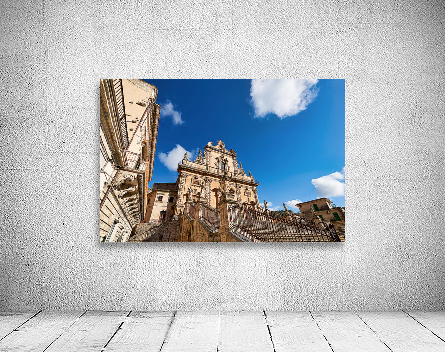 Chiesa di San Pietro Church. Modica Sicily Italy by Marco Brivio Wall Art