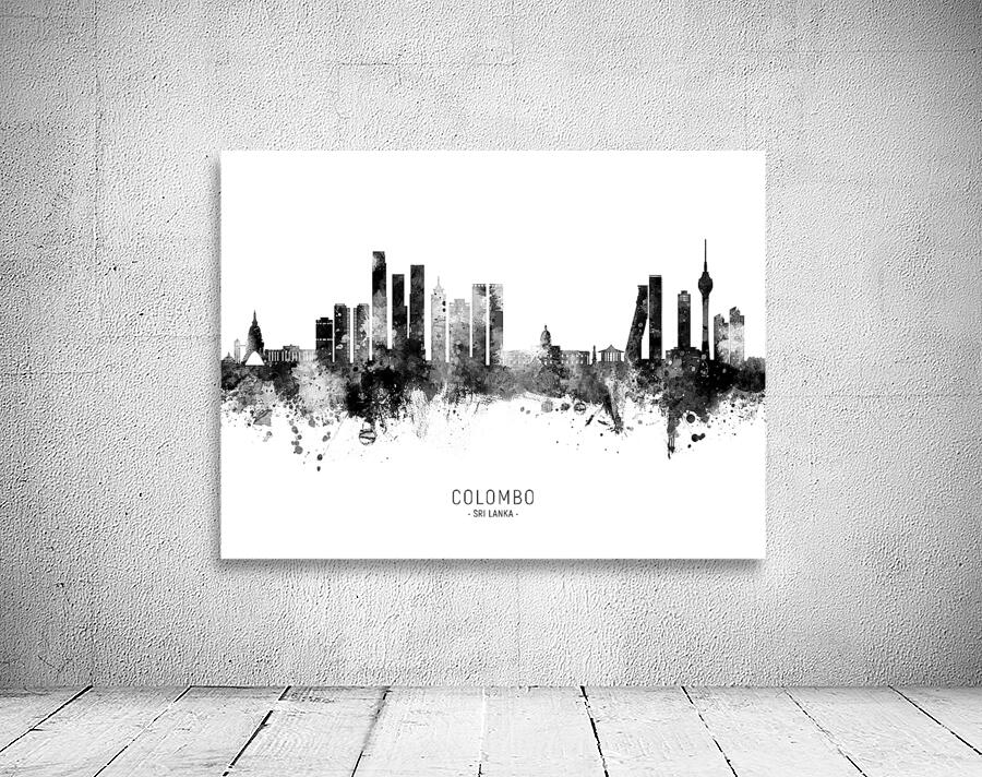 Colombo Sri Lanka Skyline by Michael Tompsett Wall Art