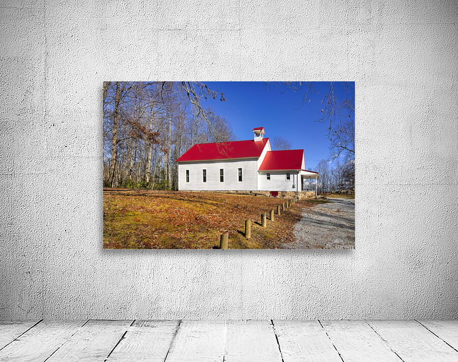 The Old Dunkard Church by Shelia Hunt Photography Wall Art