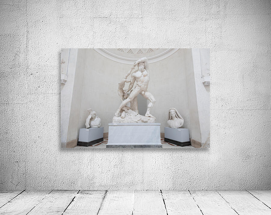 Hercules and Lichas - Ercole e Lica by sculptor Antonio Canova by Paolo Modena Wall Art