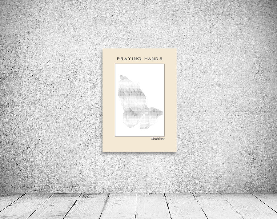 Praying Hands – Albrecht Durer 1508 – Ascii a by Doa Project Wall Art