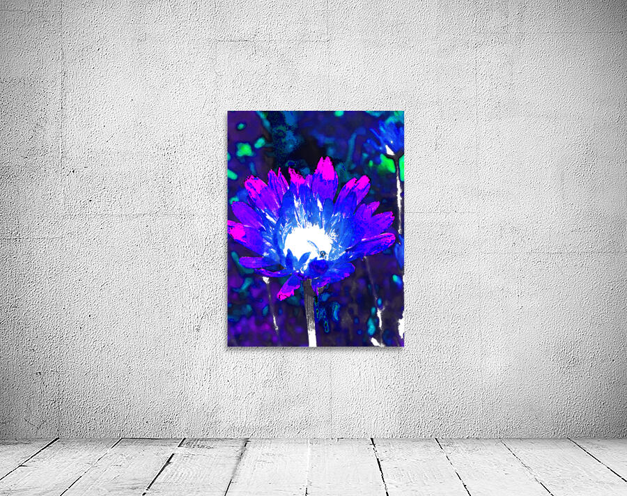 Abstract Impressionistic Vibrant Illuminated Daisy Flower by Catriona ...