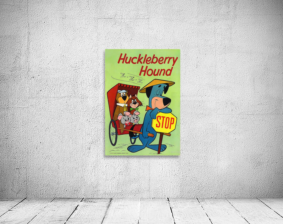Huckleberry Hound Stop Sign Rest by Row One Brand Wall Art